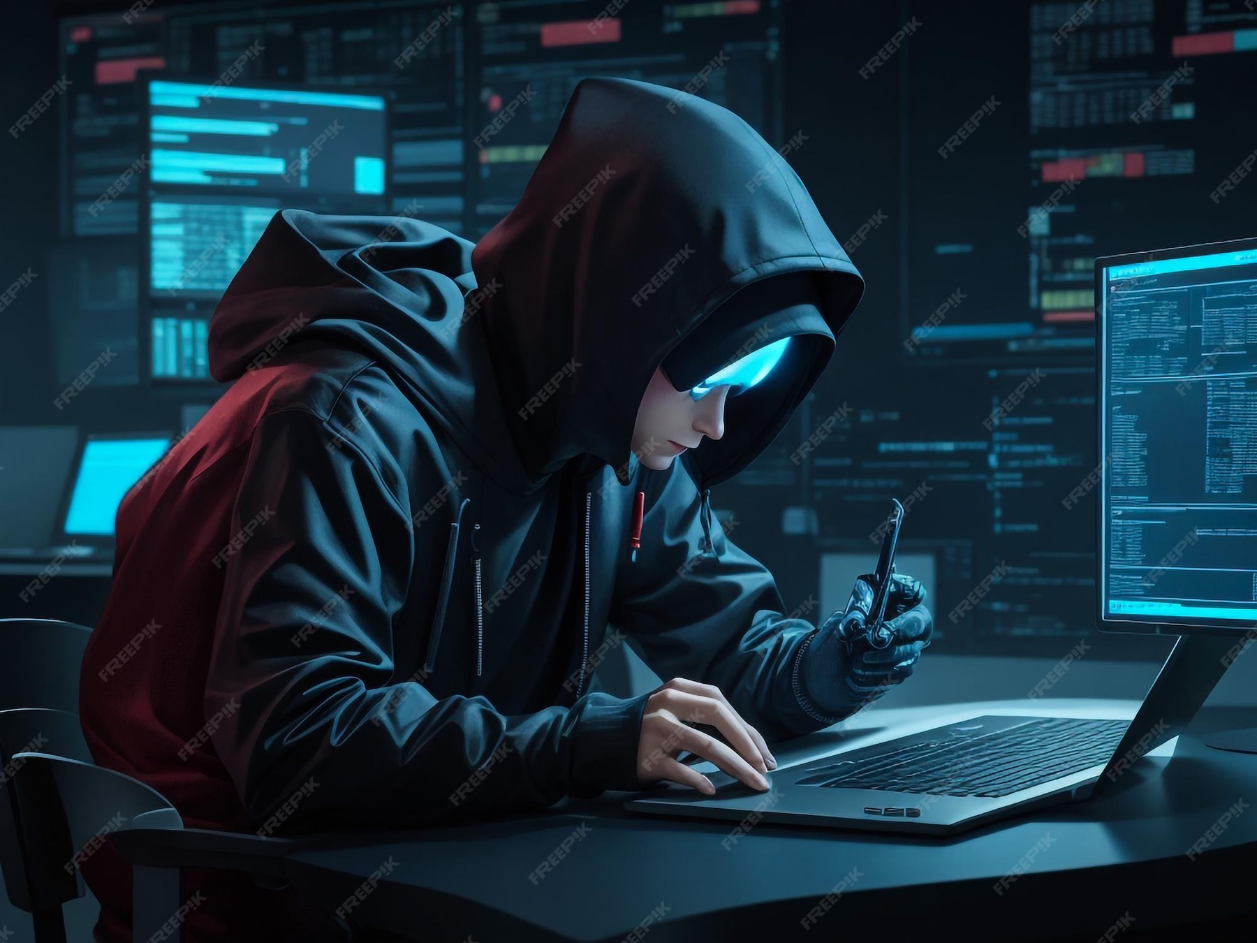 Premium Photo | Hacker using laptop computer with html code and map Attack and programming ...