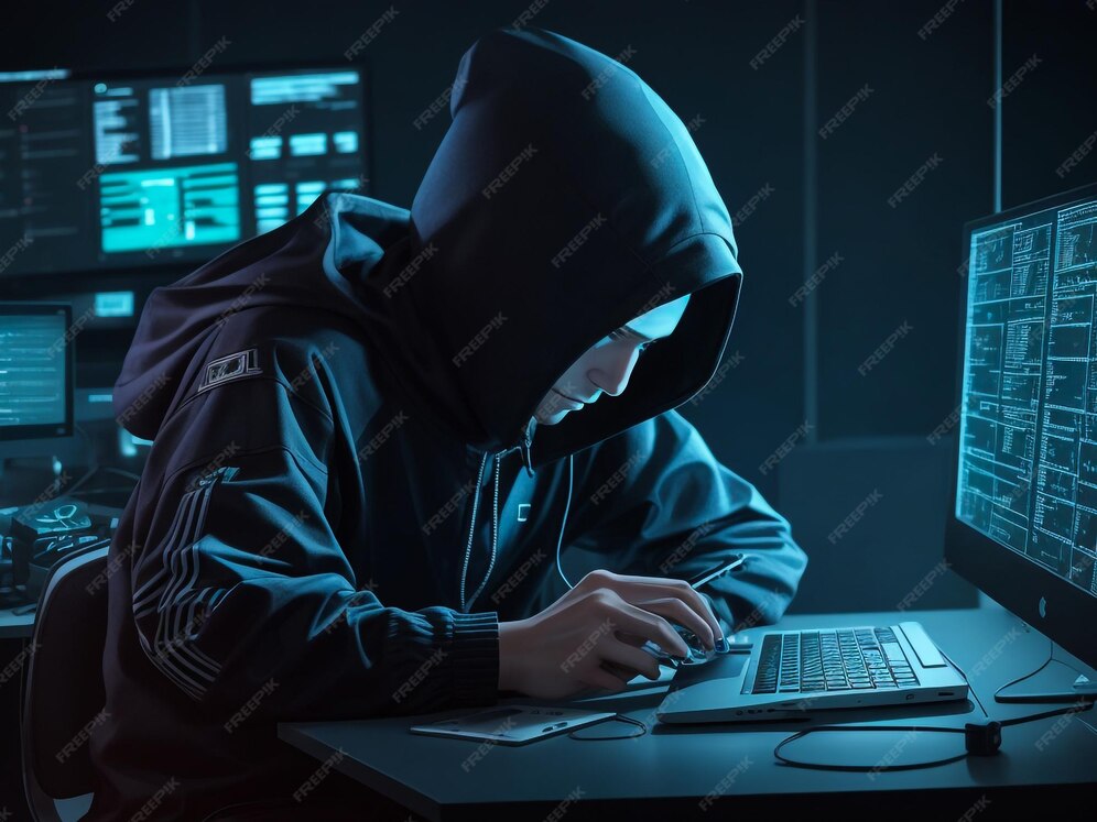 Premium Photo | Hacker using laptop computer with html code and map ...