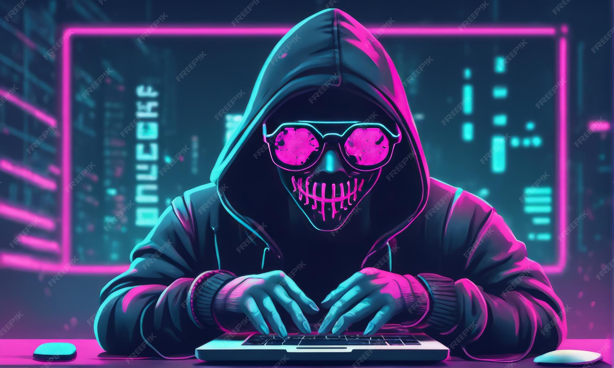 Premium Ai Image Hacker With Laptop Computerhacker With Laptop Computerhacker With Cyber 