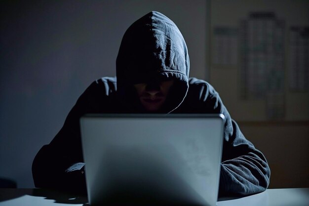 Premium Photo | Hacker working on laptop Premium Photo | Hacker working on laptop