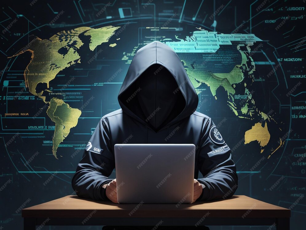 Premium Photo | Hacking and attack concept Hacker using abstract laptop with binary code digital ...