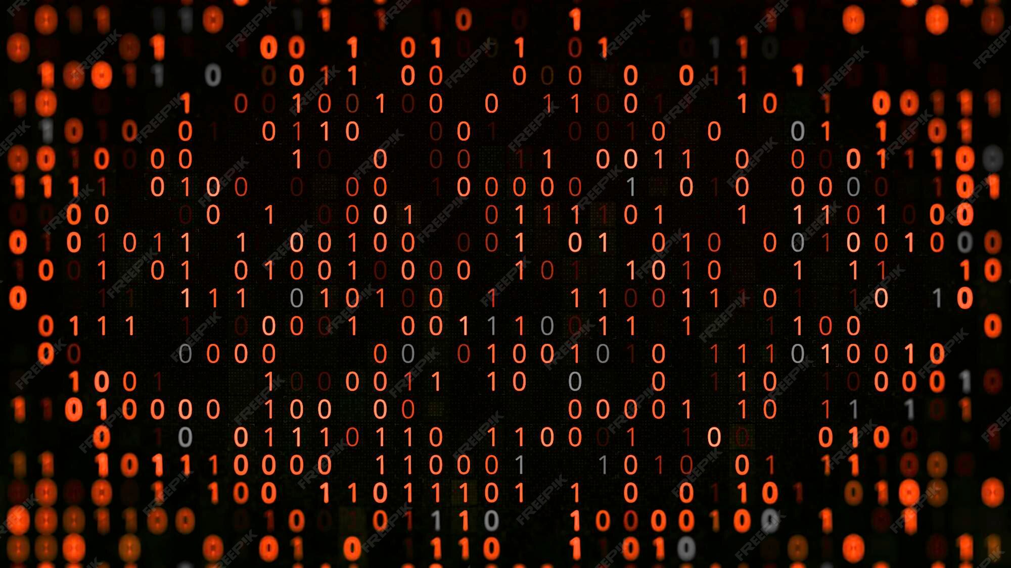 Premium Photo Hacking Program With Binary Code Animation Detection Of