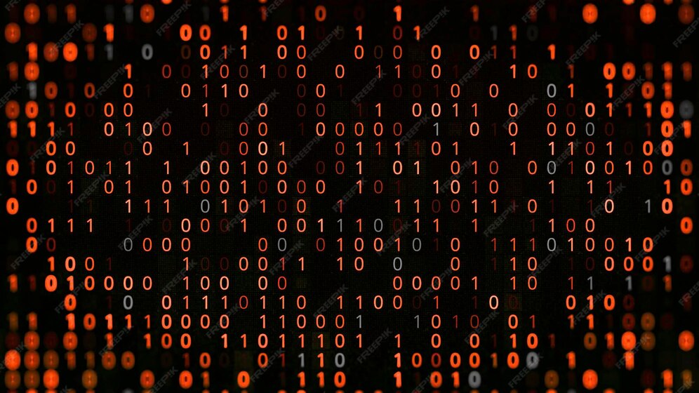 Premium Photo | Hacking program with binary code animation detection of virus in computer system ...