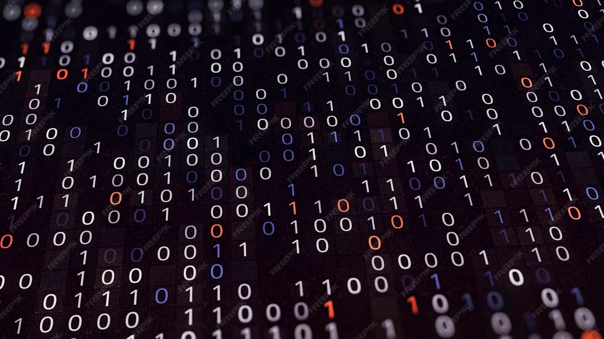 Premium Photo | Hacking program with binary code animation detection of virus in computer system ...