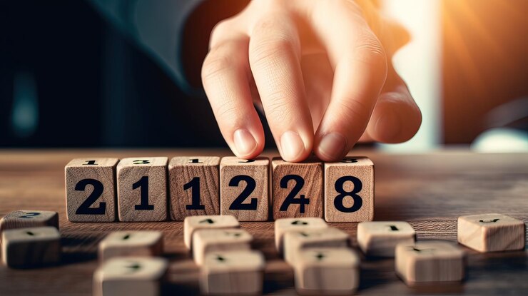 Premium Photo | Hand Arranging Wooden Blocks with Numbers Concept Premium Photo | Hand Arranging Wooden Blocks with Numbers Concept