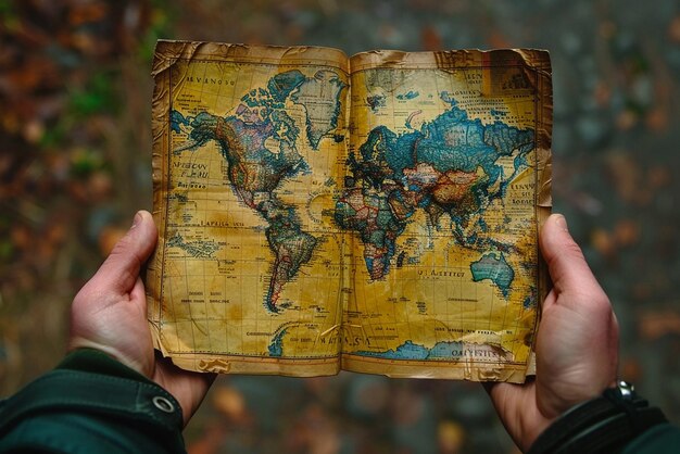 Hand Holding Map Charting Your Course | Premium AI-generated image Hand Holding Map Charting Your Course | Premium AI-generated image