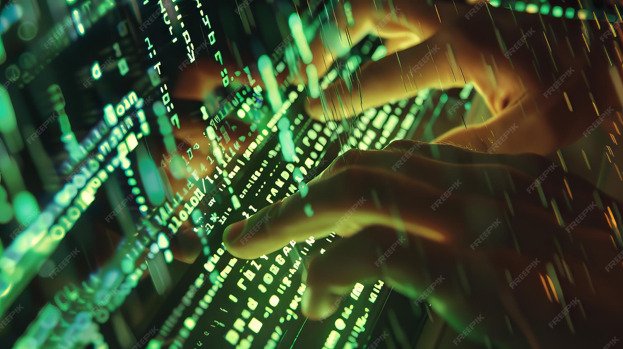 Premium Photo | Hands of a programmer or hacker on the keyboard fixing vulnerabilities in ...