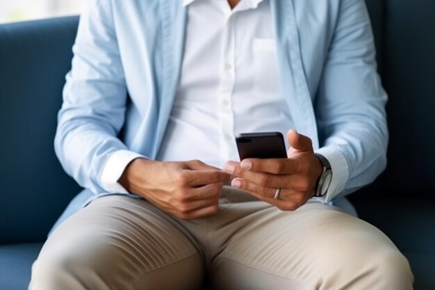 Premium AI Image | Handsome young asian male student texting friend ... Premium AI Image | Handsome young asian male student texting friend ...