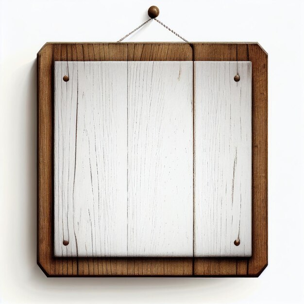Premium AI Image | Hanging Blank Wooden Sign Generative AI Premium AI Image | Hanging Blank Wooden Sign Generative AI