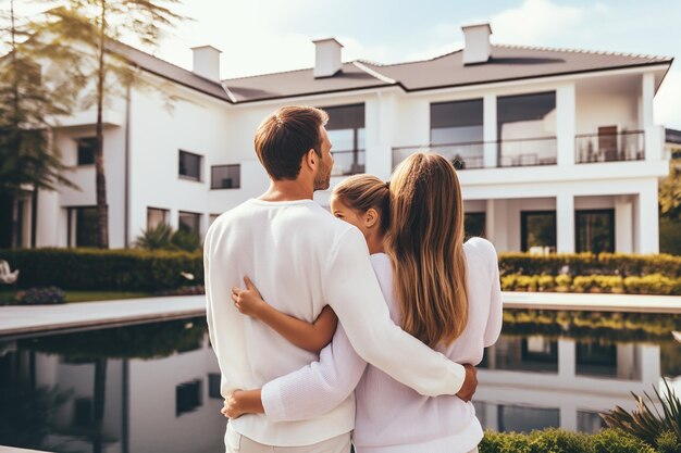 Premium AI Image | Happy Family Looking Forward Generative Ai Premium AI Image | Happy Family Looking Forward Generative Ai