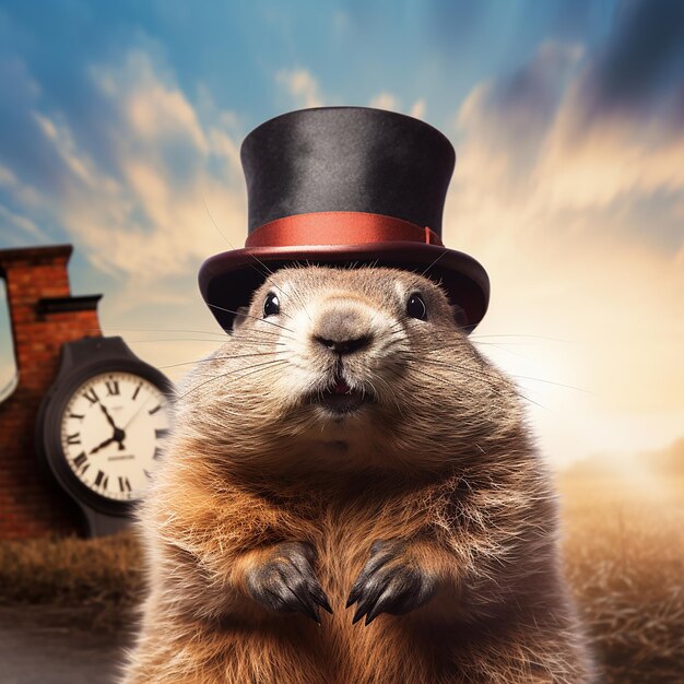 Premium Photo | Happy groundhog day background Premium Photo | Happy groundhog day background