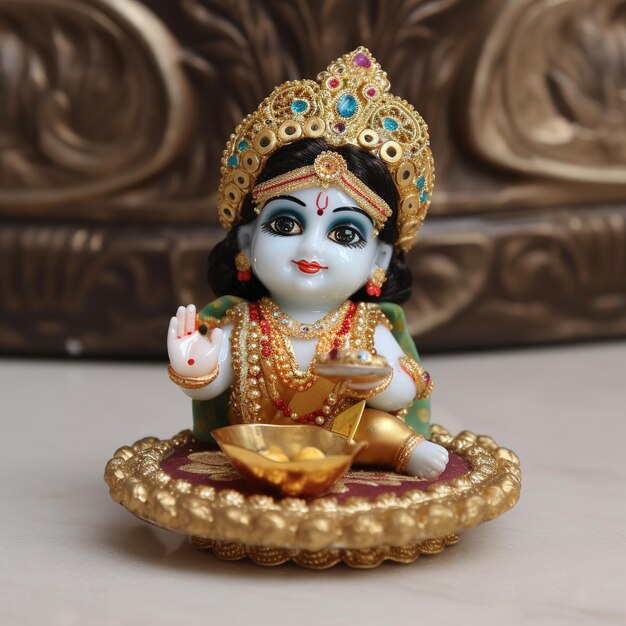 Premium Photo | Happy Krishna Janmashtami laddu gopal Generative ai Premium Photo | Happy Krishna Janmashtami laddu gopal Generative ai