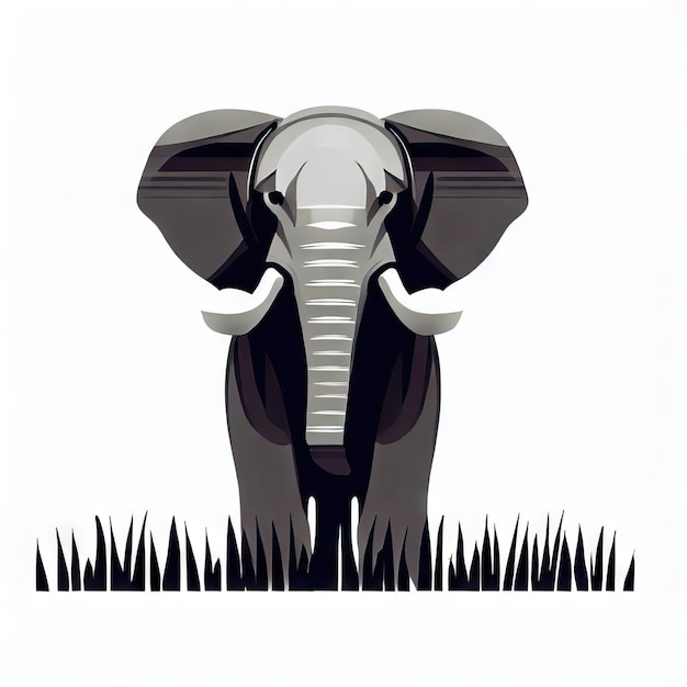 Premium AI Image | Harmony of Shadows Monochrome Elephant Generative AI Premium AI Image | Harmony of Shadows Monochrome Elephant Generative AI
