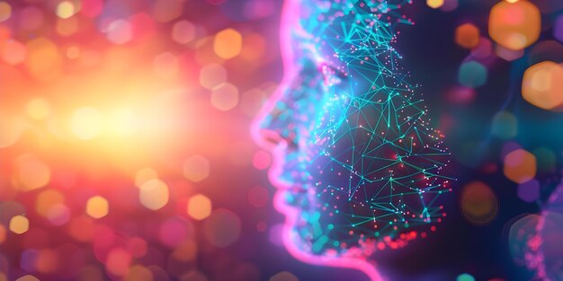 Harnessing Mental Power and Innovation Head Silhouette with Vibrant ... Harnessing Mental Power and Innovation Head Silhouette with Vibrant ...