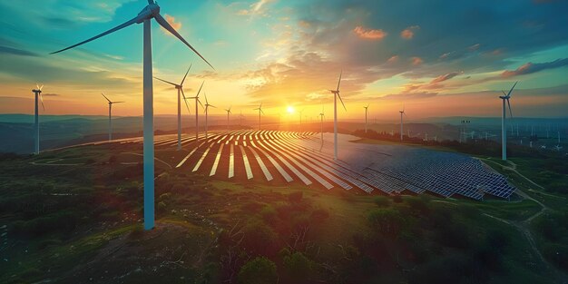 Harnessing Renewable Energy Windmills Turbines and Solar Panels Against ... Harnessing Renewable Energy Windmills Turbines and Solar Panels Against ...