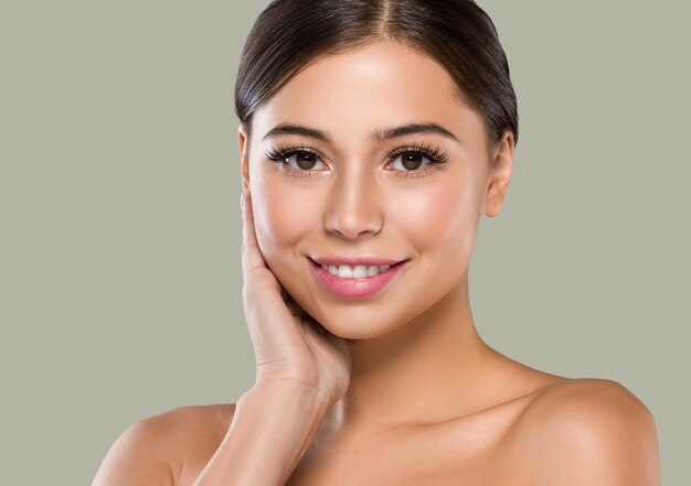 Premium Photo Healthy Skin Woman Beauty Face Clean Female Portrait