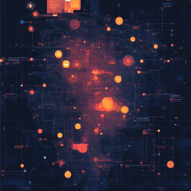 A heatmap displaying user interactions with a webpage highlighting ... A heatmap displaying user interactions with a webpage highlighting ...