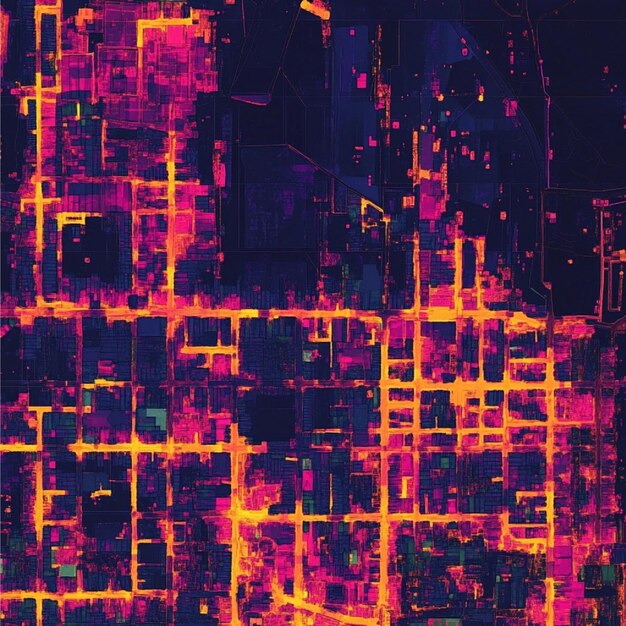 Heatmap showing property price fluctuations across a city | Premium AI ... Heatmap showing property price fluctuations across a city | Premium AI ...