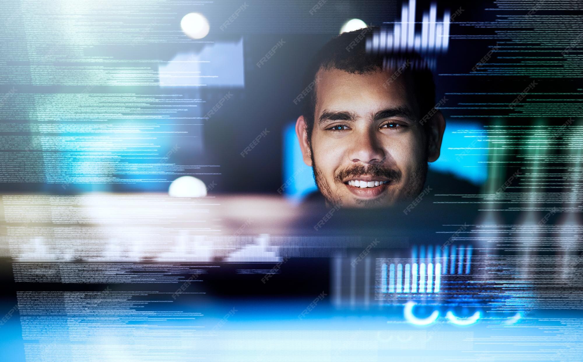 Premium Photo | Hes fluent in many programming languages cropped shot ...