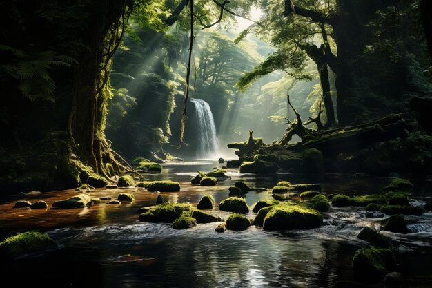Premium AI Image | Hidden Gems Natural Light Generative AI Premium AI Image | Hidden Gems Natural Light Generative AI