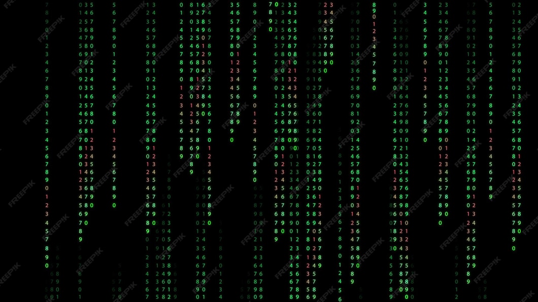 Premium Photo | High tech digital matrix binary code falling The matrix style binary code ...