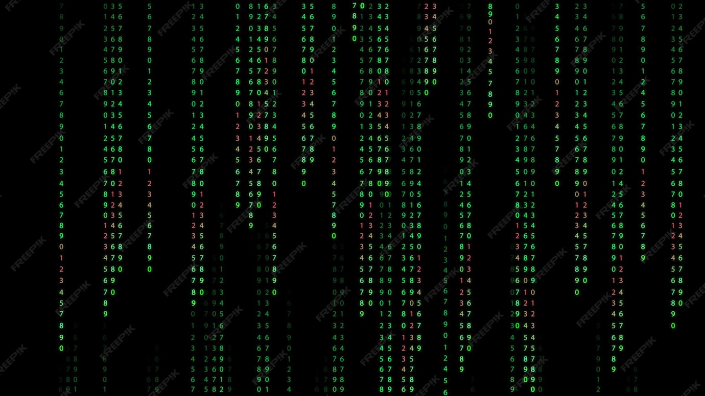 Premium Photo | High tech digital matrix binary code falling The matrix style binary code ...