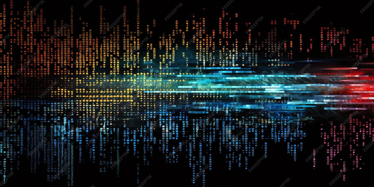 A Highresolution Image Of A Data Encryption Algorithm Visualized On A Computer Screen Premium
