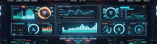 Premium Photo | Hightech dashboard displaying realtime data and ... Premium Photo | Hightech dashboard displaying realtime data and ...