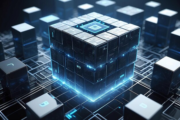 Premium Photo | Modern cloud computer technology Integrated digital web concept background Data ...