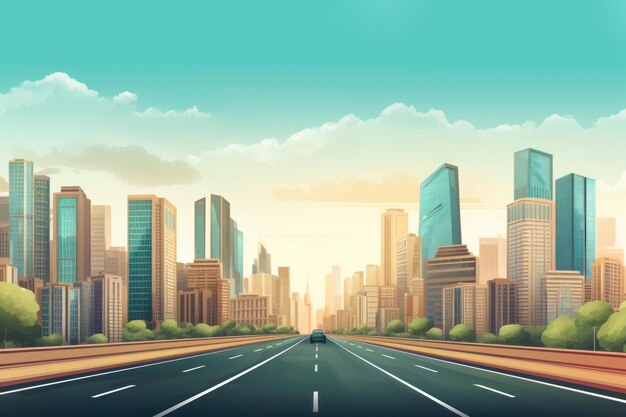 Premium Photo | Highway road Generate Ai Premium Photo | Highway road Generate Ai