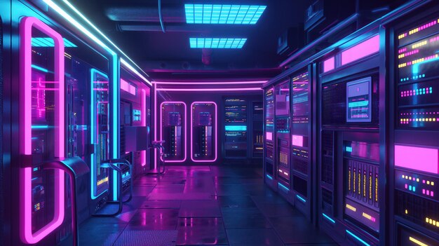 Premium Photo | Hitech data storage server hallway cloud computing neon ... Premium Photo | Hitech data storage server hallway cloud computing neon ...