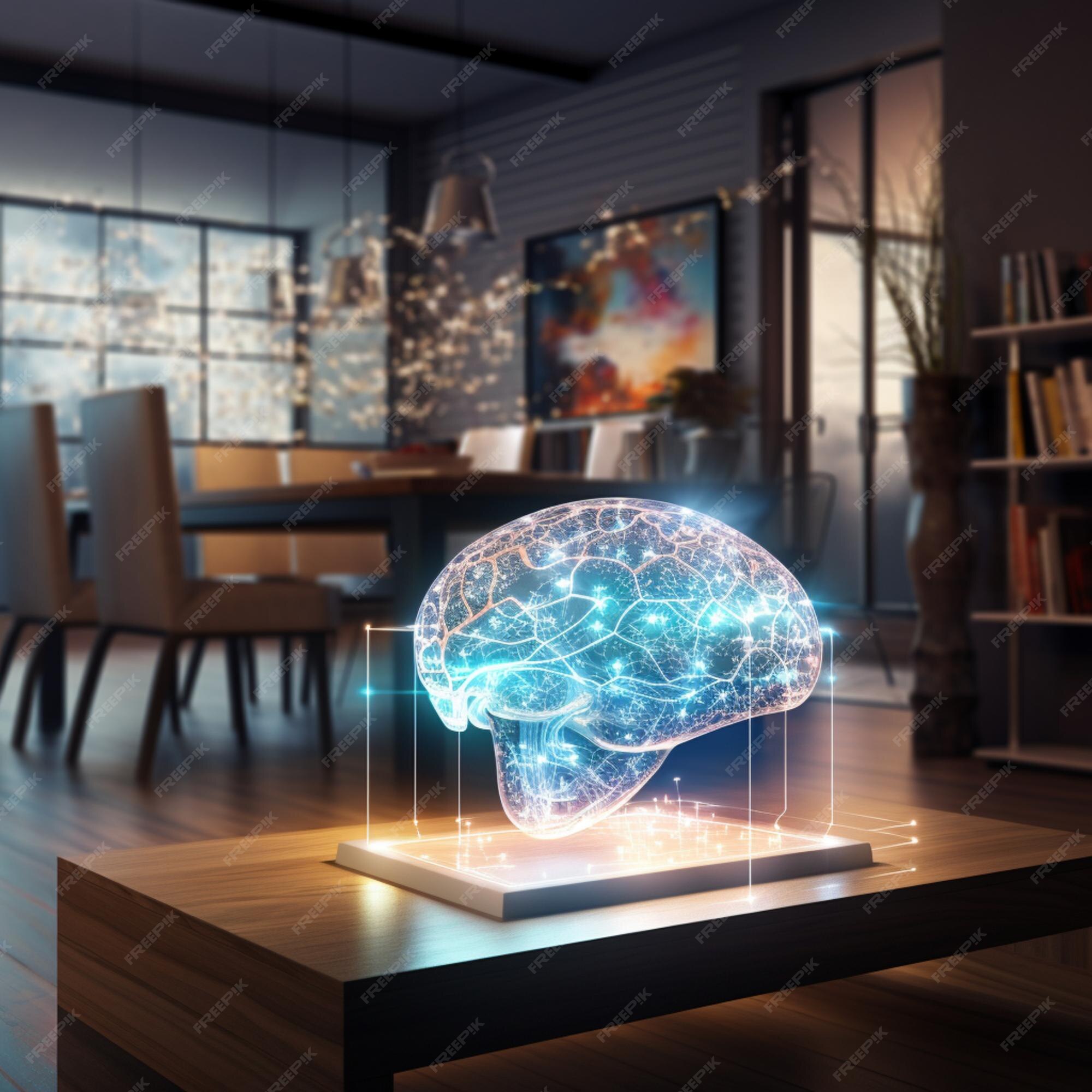 Premium Photo | Holographic Brain Neural Brain Premium Photo | Holographic Brain Neural Brain