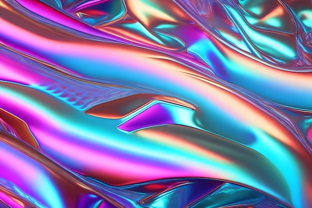 Premium AI Image | Holographic Glossy Foil Paper Holographic Iridescent ... Premium AI Image | Holographic Glossy Foil Paper Holographic Iridescent ...
