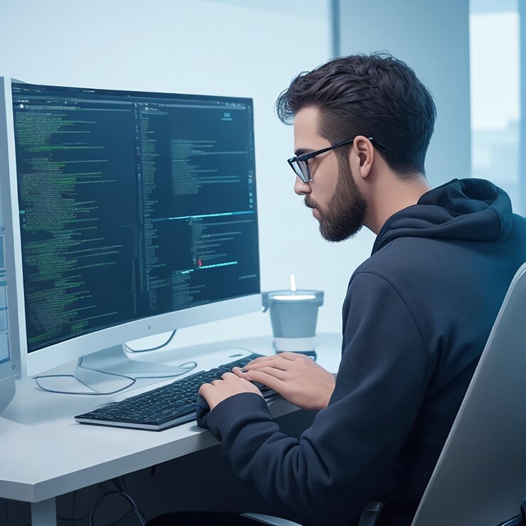 Premium AI Image | HTML system for website concept and web development ...