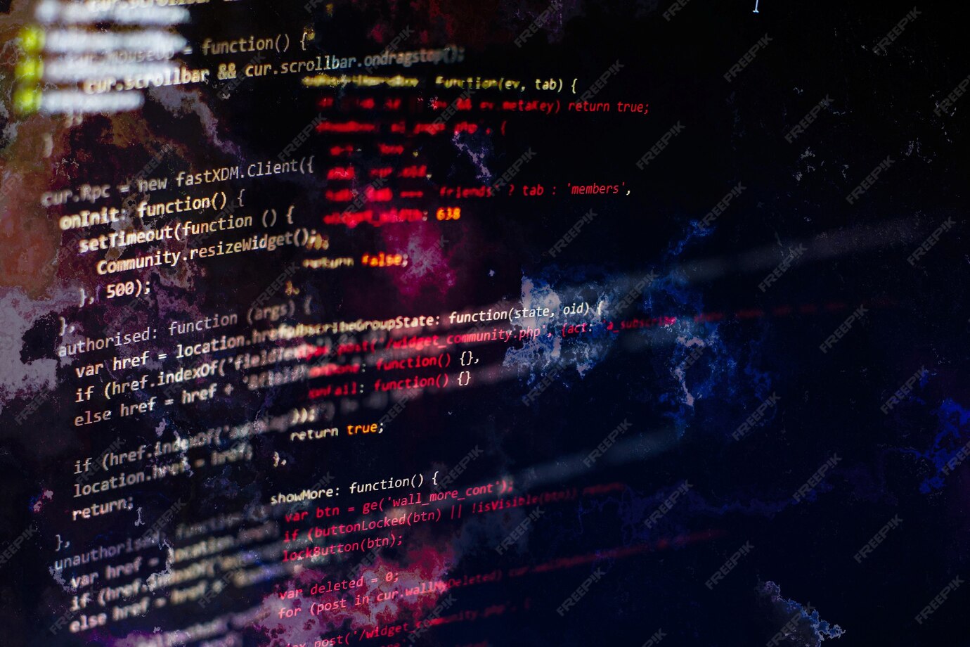 Premium Photo | Html5 in editor for website development. website html ...