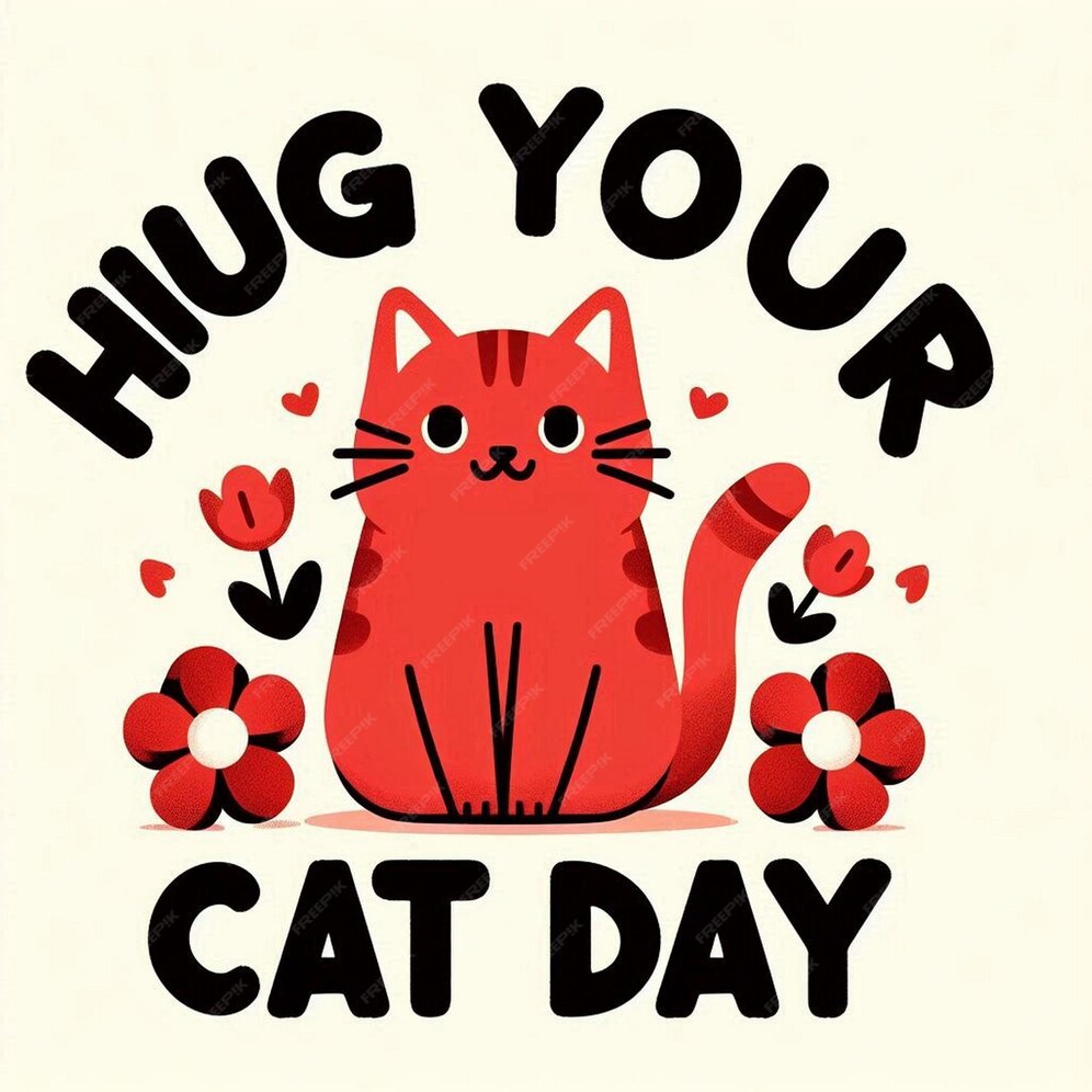 Hug Your Cat Day Premium Ai Generated Image