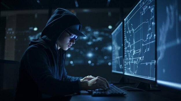 Premium Photo Huge Data And Tech Coding Of A Fintech Programmer