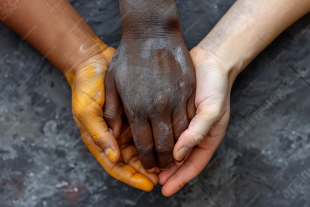Human Rights Visualized Hands Holding Together | Premium AI-generated image Human Rights Visualized Hands Holding Together | Premium AI-generated image