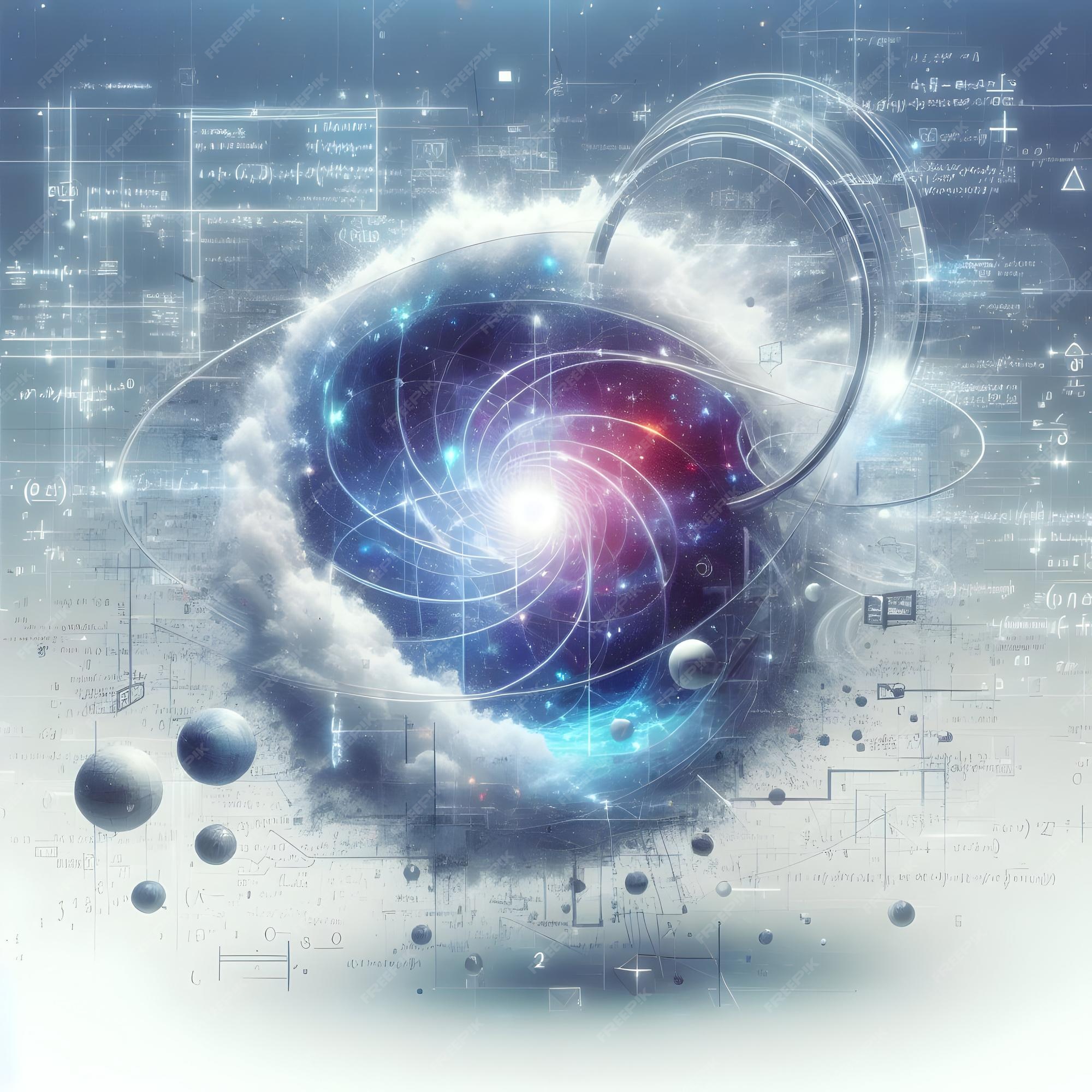 Premium Photo Hyper Realistic Astro Algorithms Concept Algorithms And Equations Floating In