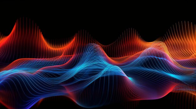 Premium AI Image | Hypnotic audio waveforms morphing and transforming ... Premium AI Image | Hypnotic audio waveforms morphing and transforming ...