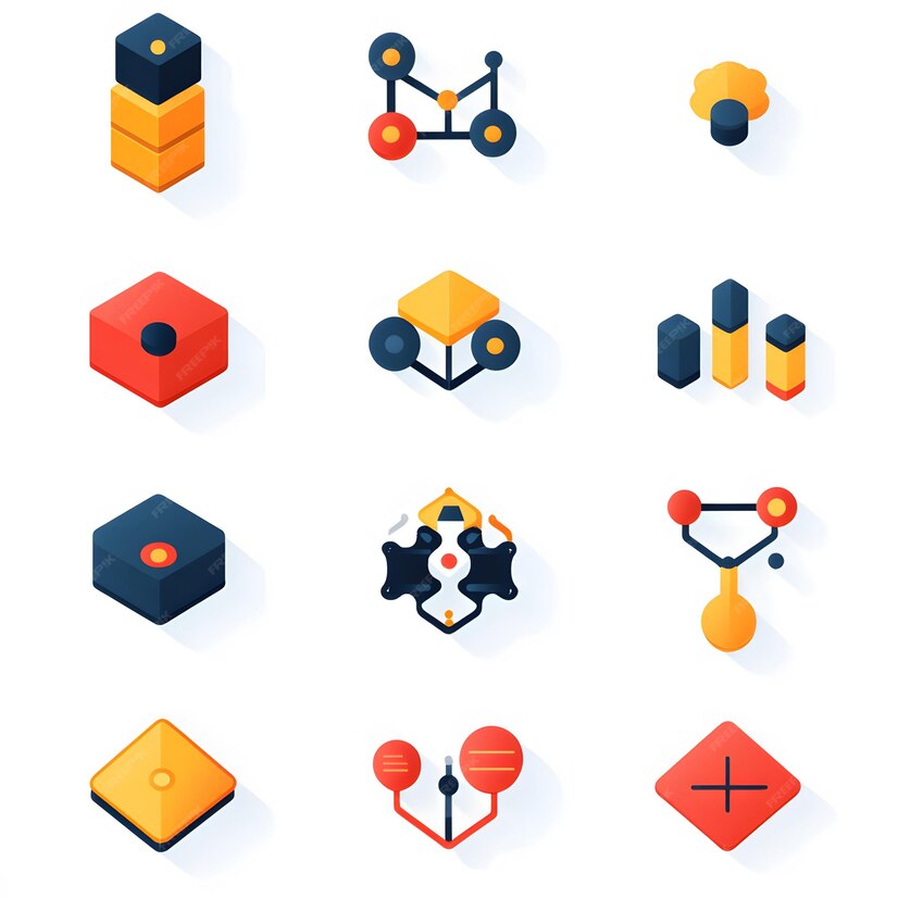 Icons showcasing hierarchy with images of nested boxes layered levels ... Icons showcasing hierarchy with images of nested boxes layered levels ...
