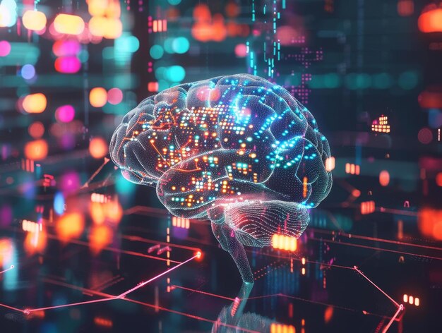 Premium Photo | Illuminated human brain with digital neural networks ... Premium Photo | Illuminated human brain with digital neural networks ...