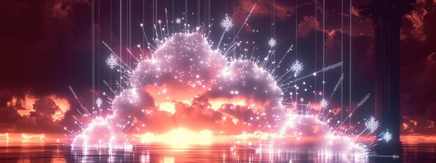 Premium Photo | Illuminated Skies Fireworks Dancing Over Water Premium Photo | Illuminated Skies Fireworks Dancing Over Water