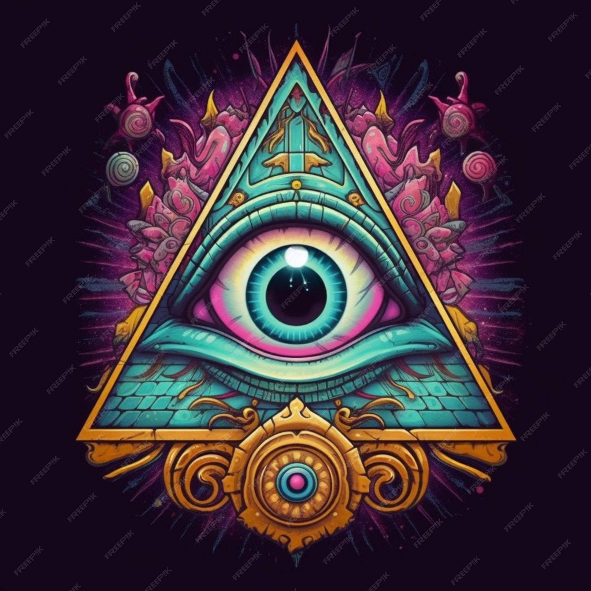 Premium Ai Image The Illuminati Secret Society Symbol Sign Of The Secret Society All Seeing Eye