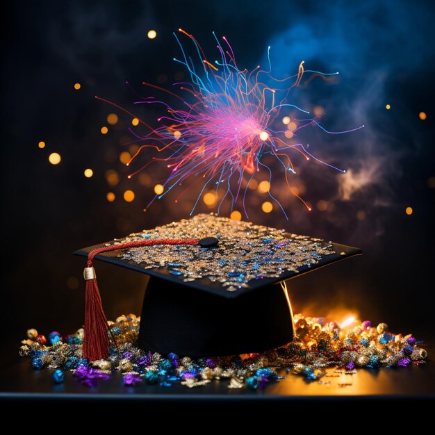 Premium Photo | The Illuminating Journey Graduation Cap Illuminated by ... Premium Photo | The Illuminating Journey Graduation Cap Illuminated by ...