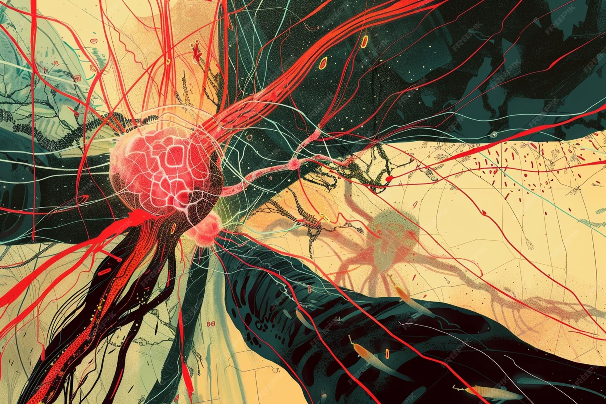 Illustrating precise nerve pathways ar generative ai | Premium AI ... Illustrating precise nerve pathways ar generative ai | Premium AI ...