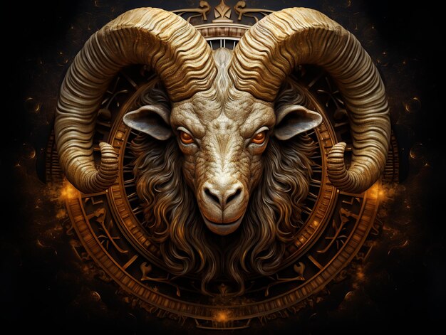 Premium AI Image | illustration of aries zodiac sign Premium AI Image | illustration of aries zodiac sign