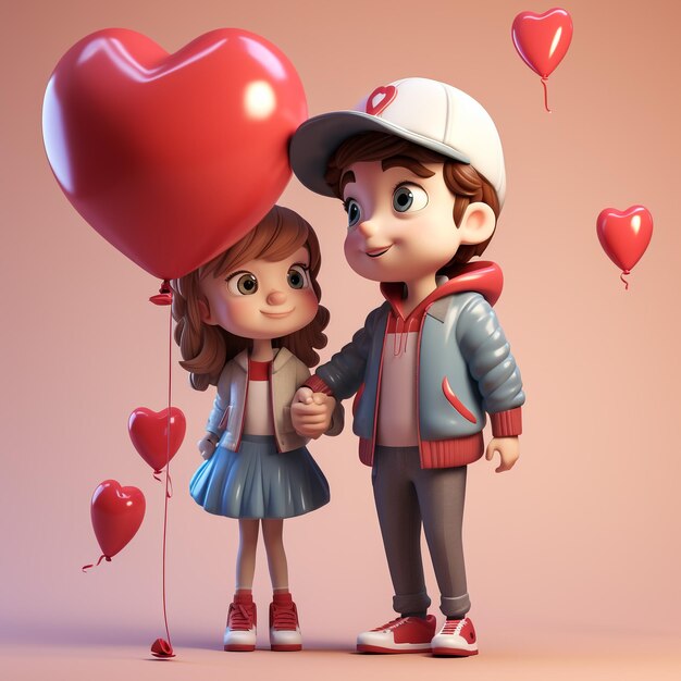 Premium Photo Illustration Of A Couple Holding Hands While Walking