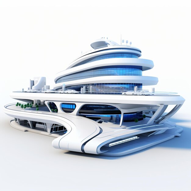 Premium Photo | Illustration of HighTech Center3D rendering of a ... Premium Photo | Illustration of HighTech Center3D rendering of a ...