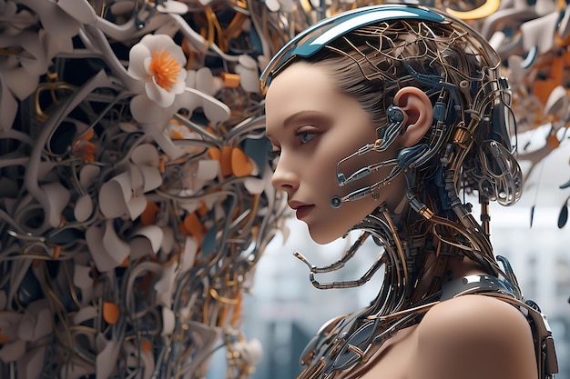 Premium AI Image | Illustration of the intricate interaction between AI ... Premium AI Image | Illustration of the intricate interaction between AI ...